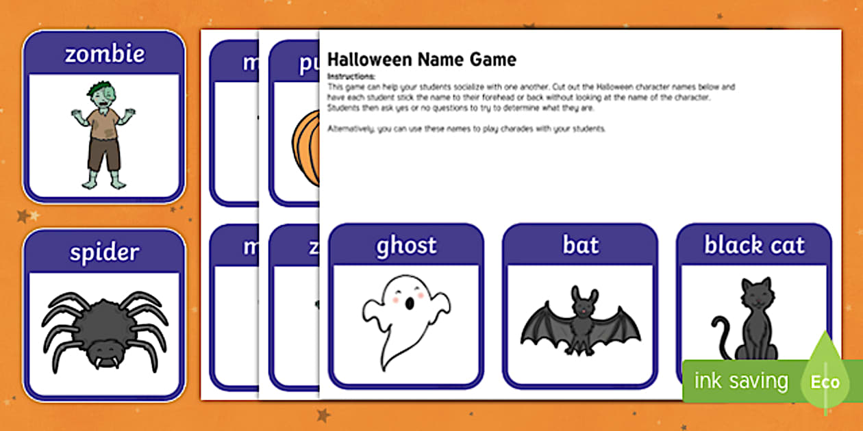 Halloween Name Game
