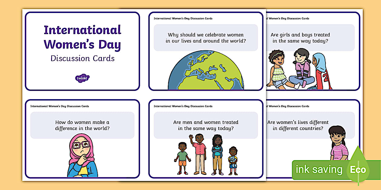International Women's Day KS1 Discussion Cards - Twinkl