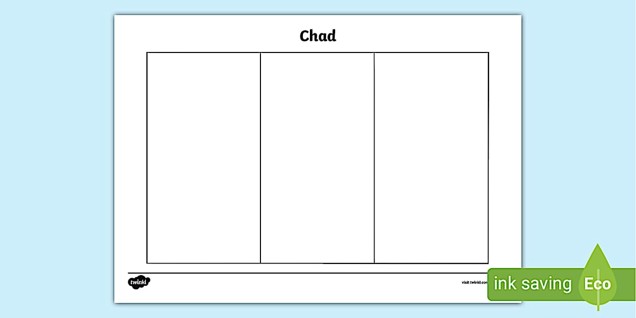 Chad Flag Colouring Sheet | Primary Resources | Twinkl