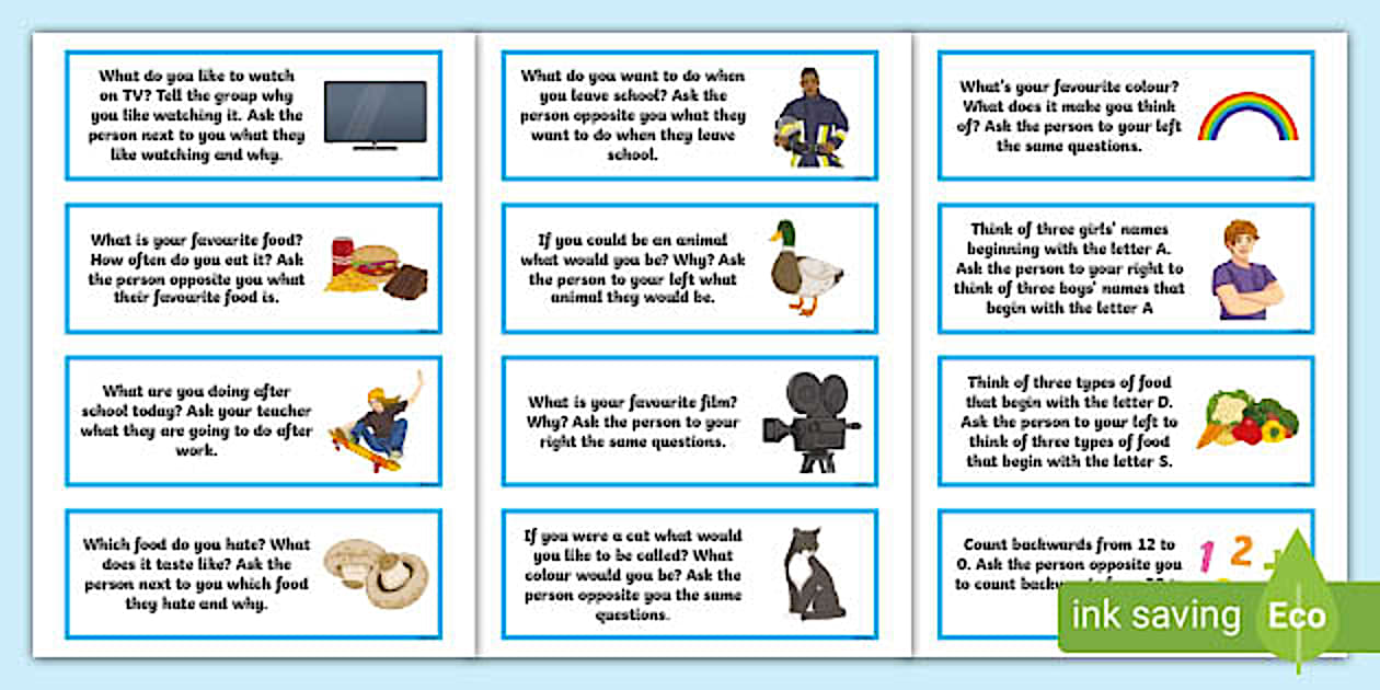Editable Brain Break Chat Cards Activity (teacher made)