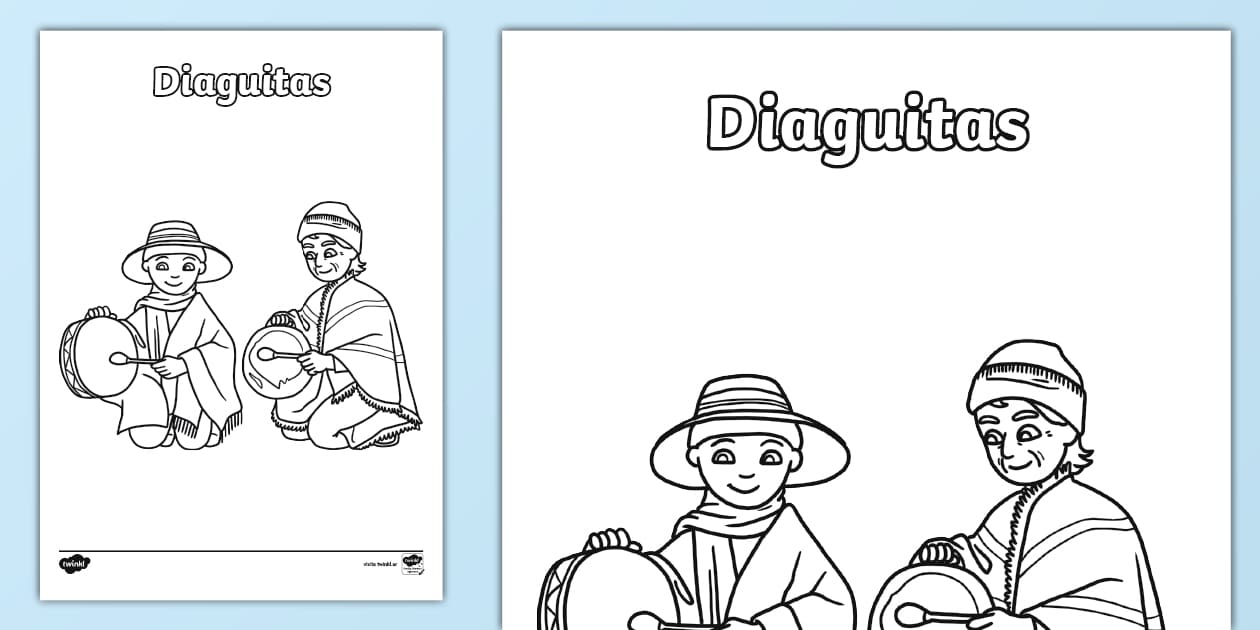 Dibujo: Diaguitas (pueblos originarios de Argentina) -Twinkl