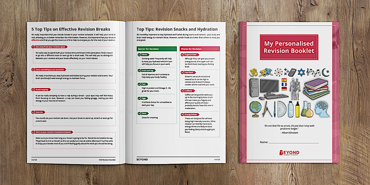 My Personalised Revision Plan Booklet | GCSE | Beyond