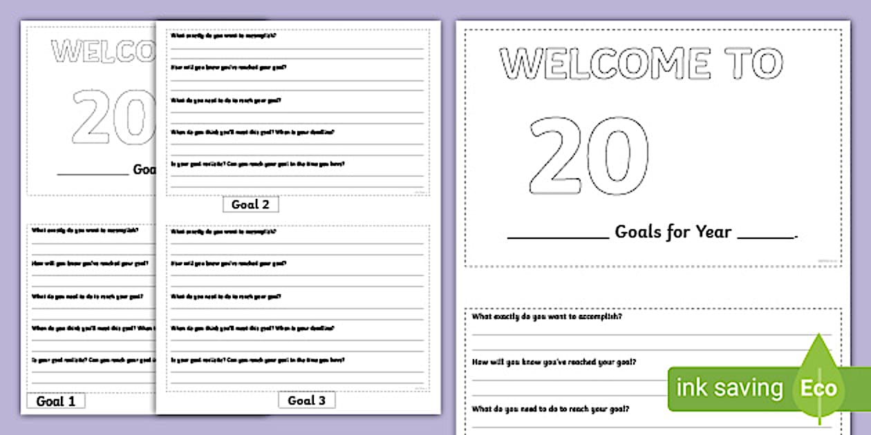 Goal Setting Flip Book Activity (teacher made) - Twinkl