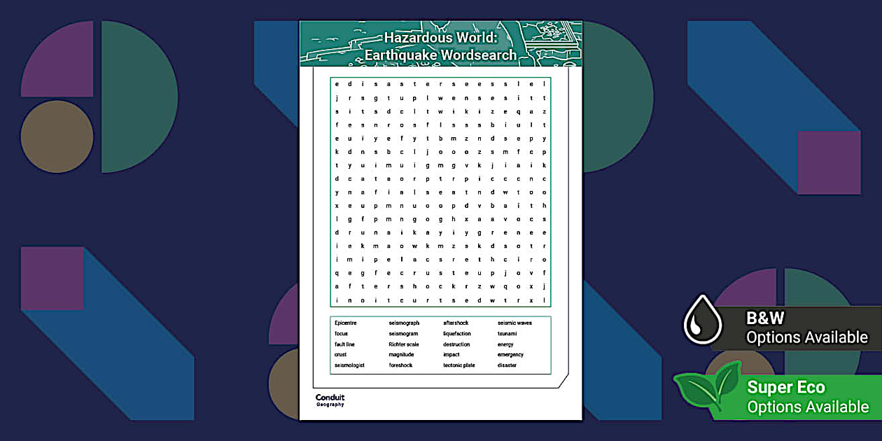 Earthquakes Word Search | Twinkl Resources (Teacher-Made)