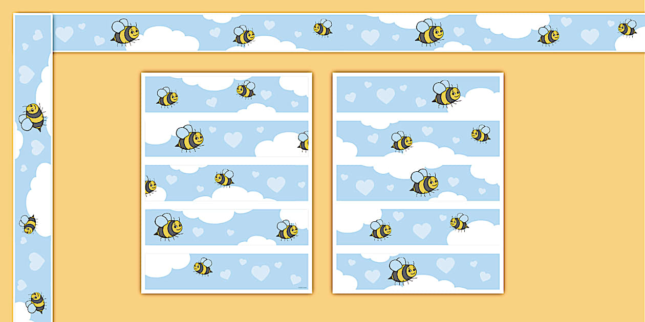Bee Bulletin Board Border for Displays | Twinkl USA - Twinkl