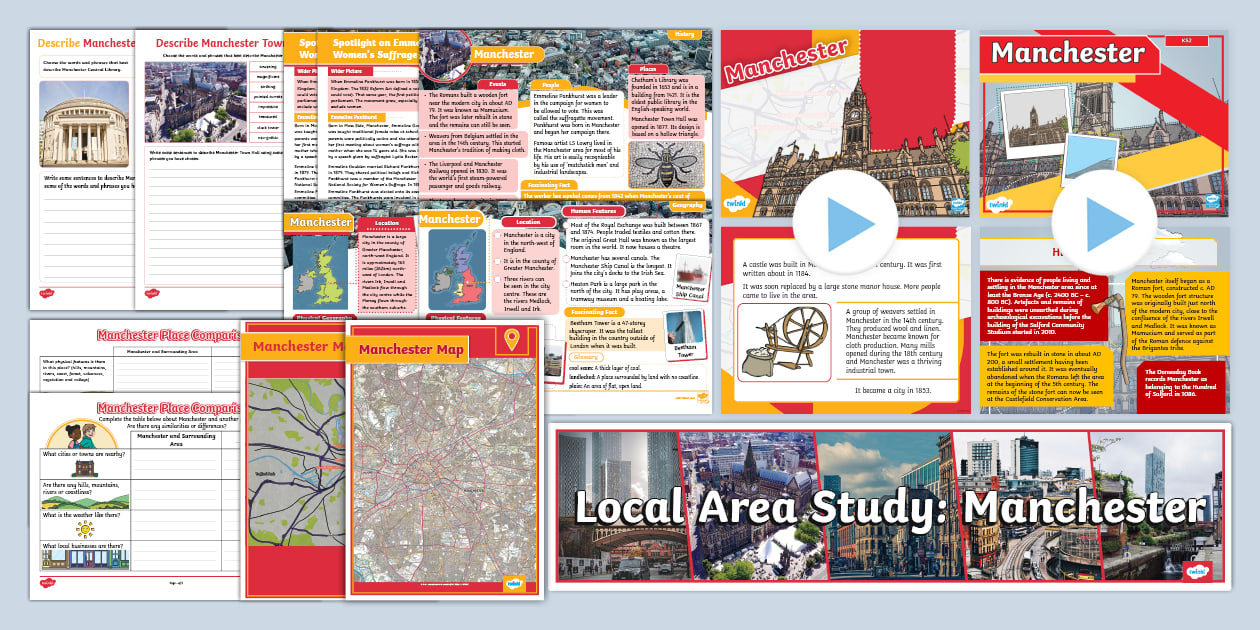 Manchester Local Area Study Teaching Pack - Twinkl