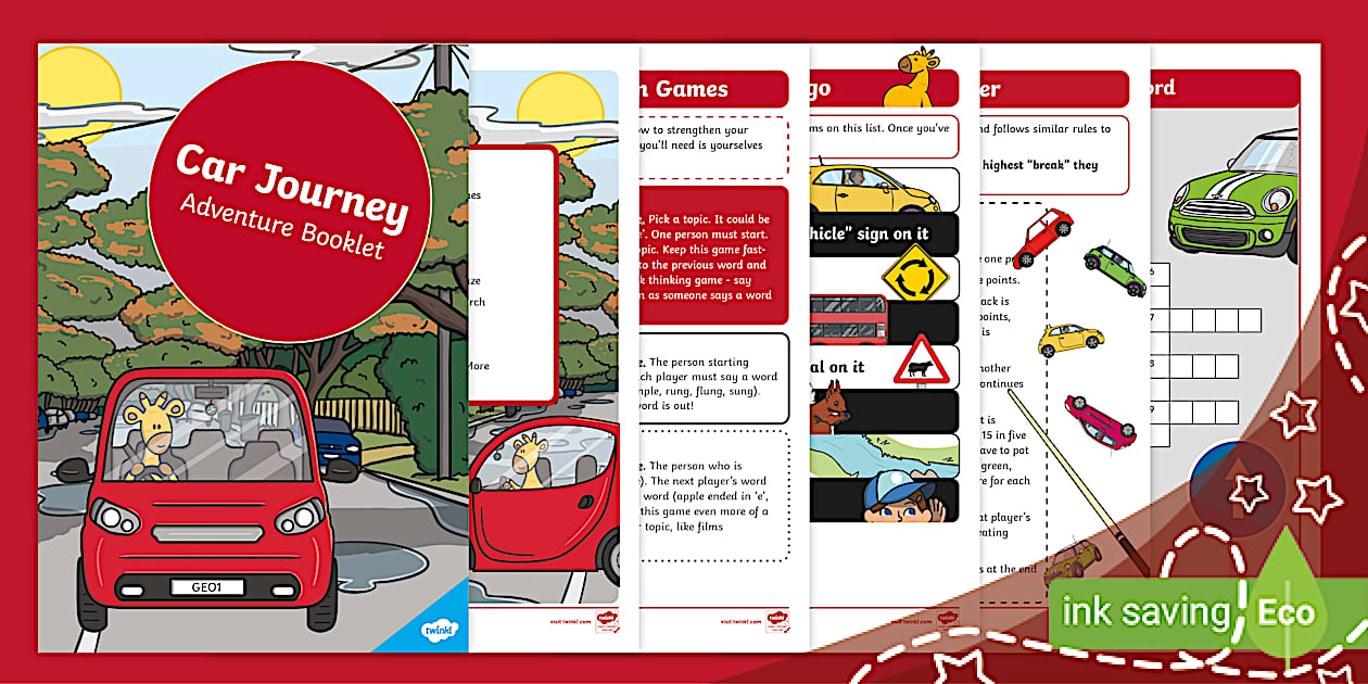 Car Journey Adventure Booklet (teacher made) - Twinkl