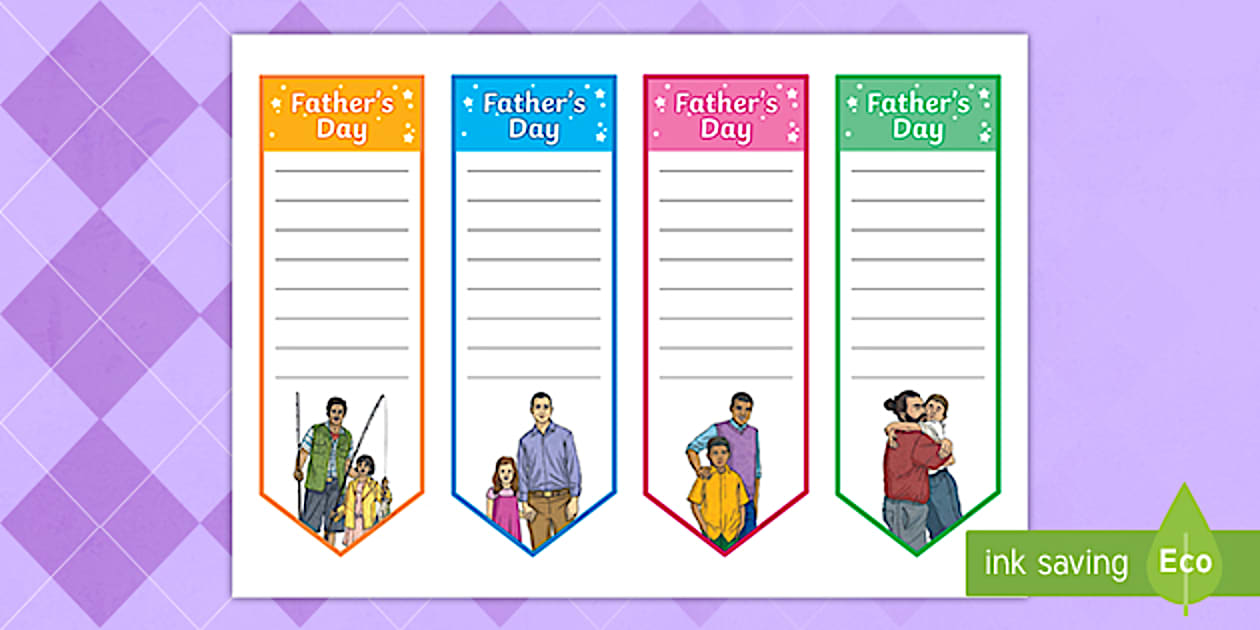 Father's Day Bookmarks - Twinkl