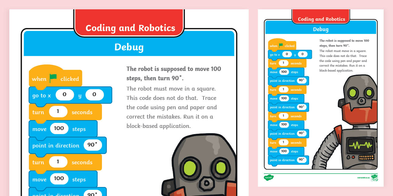 Robotics and Coding - Debugging a Code (teacher made)