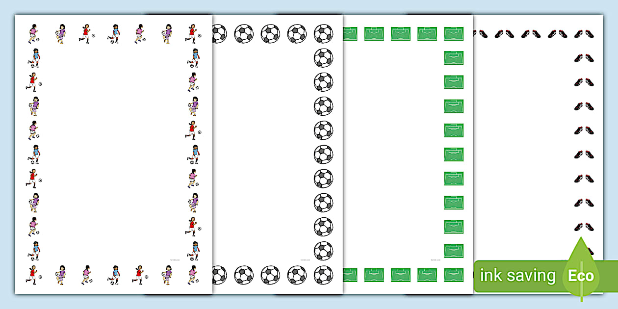 Womens Football World Cup 2015 Page Borders (teacher made)