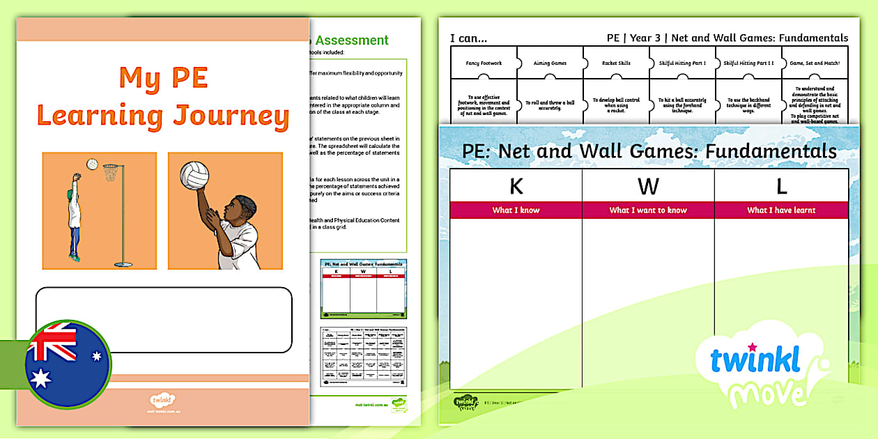 Year 3 Net and Wall Games: Fundamentals Assessment Pack