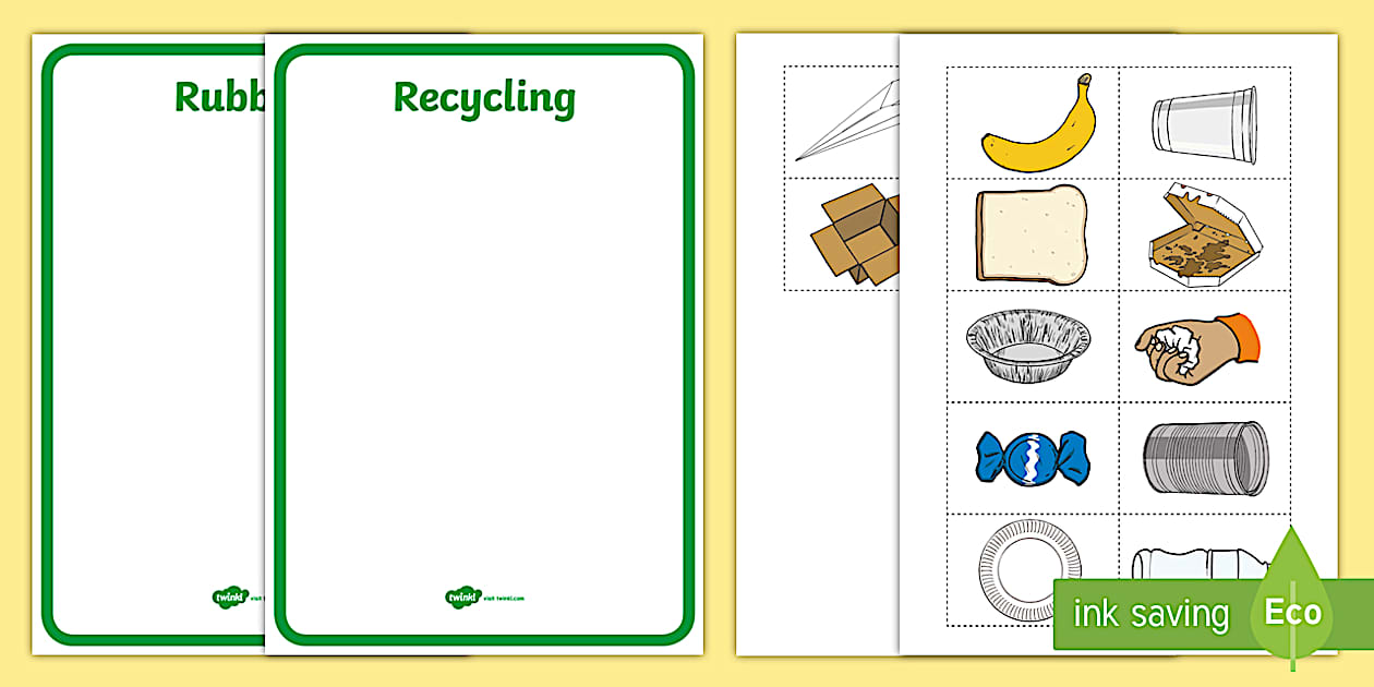 Rubbish or Recycling? Activity | Recycling Sorting Game