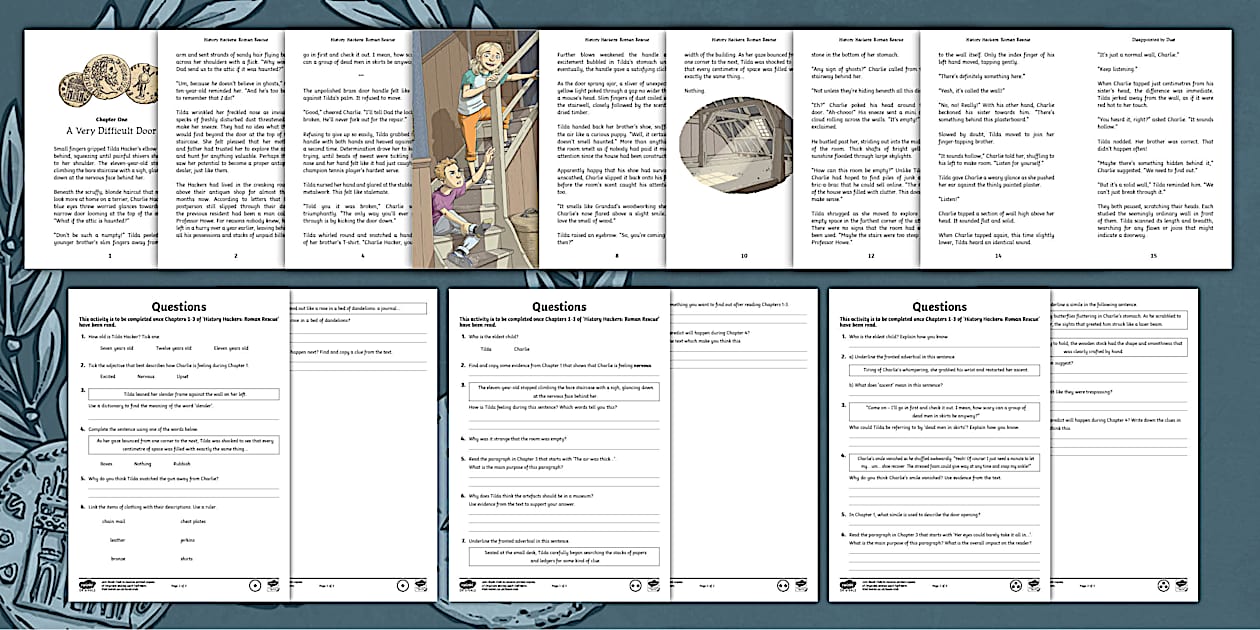 KS2 Ancient Romans Fiction Story Differentiated Reading Comprehension ...