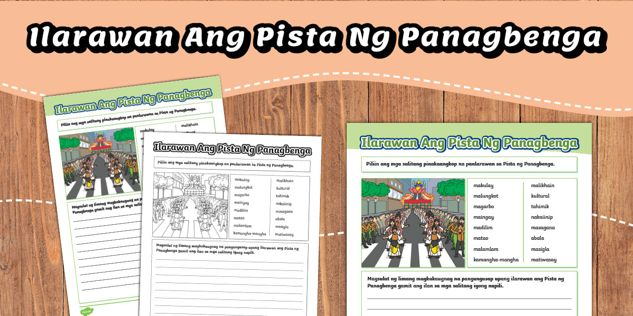 Ilarawan Ang Pista Ng Panagbenga | Grades 1 - 3 | Twinkl PH
