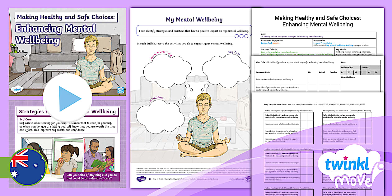 Year 4 Health Making Healthy and Safe Choices: Enhancing Mental Wellbeing