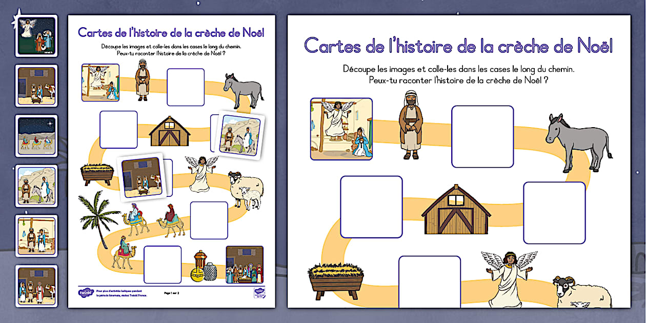 Faire le récit de la nativité (teacher made) - Twinkl