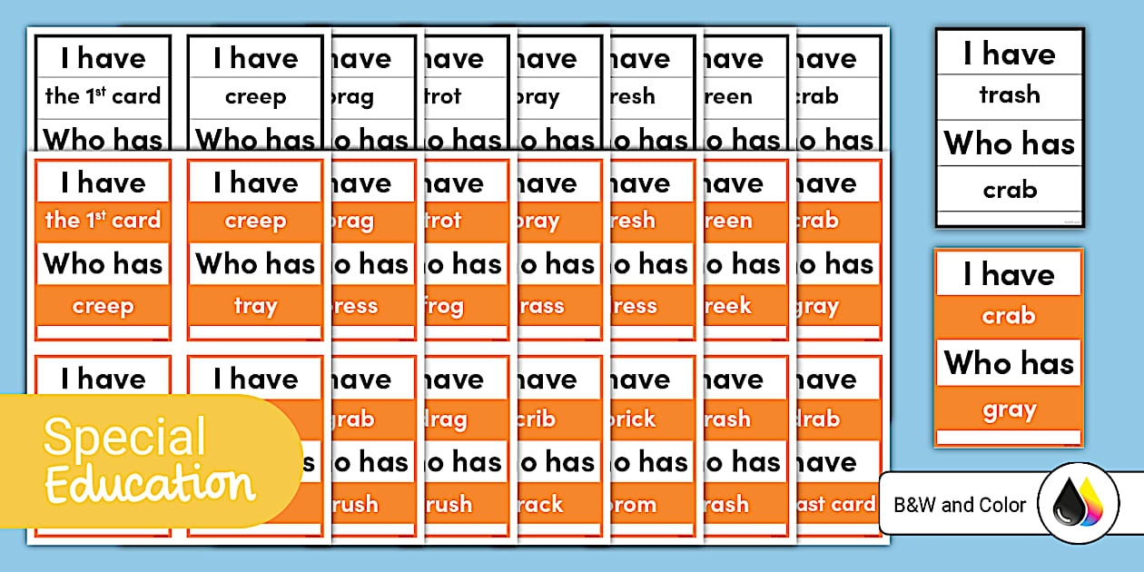 I Have, Who Has R-Blends Game for Older Learners - Twinkl