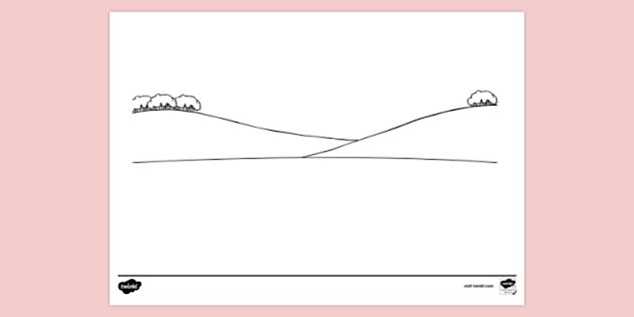 Hill Colouring Sheet | Colouring Sheets (Teacher-Made)