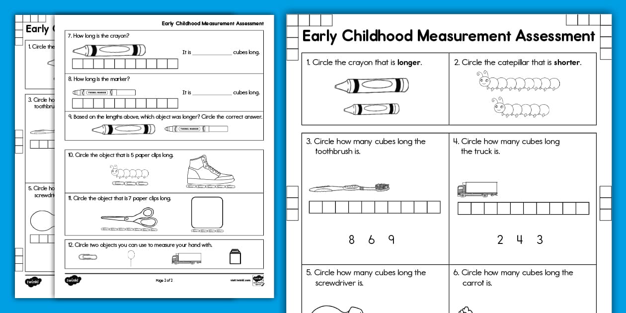 Measuring Assessment | Math | Twinkl USA