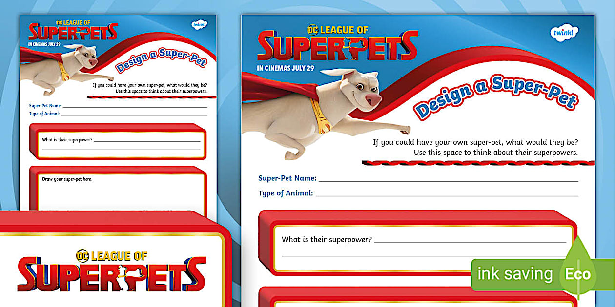 FREE! - DC Super-Pets: Design a Super-Pet [Ages 7 - 11]