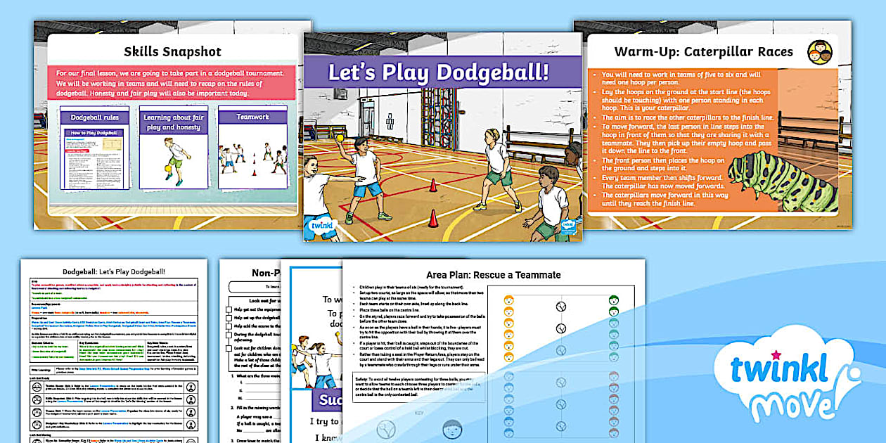 Dodgeball Games KS2 I Year 3 PE I Let's Play! (teacher made)
