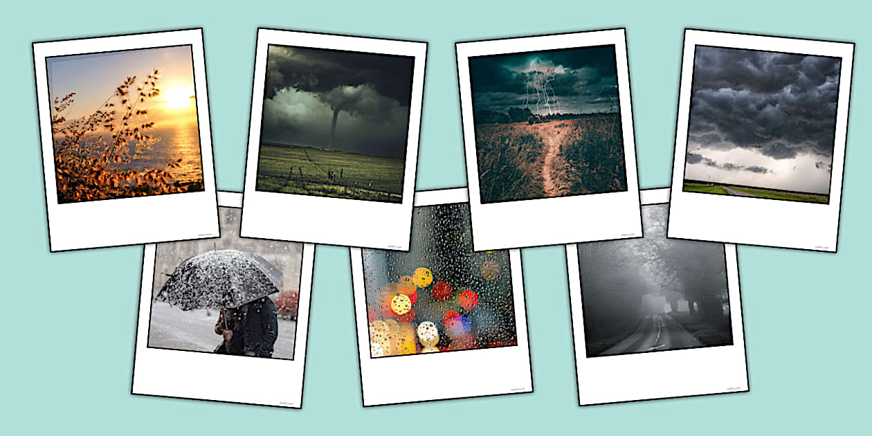 Weather Instant Photo Style Display Images - Twinkl