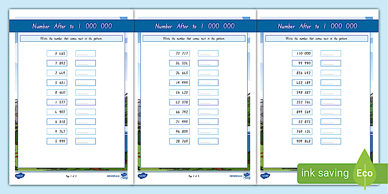 Stage 6 Number After to 1 000 000 (teacher made) - Twinkl