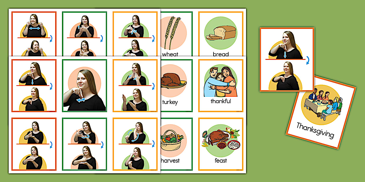 Thanksgiving ASL Activity | Resource | Twinkl USA - Twinkl