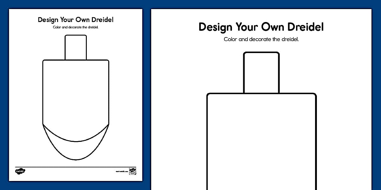 Printable Dreidel Template | PreK Resource | Twinkl USA