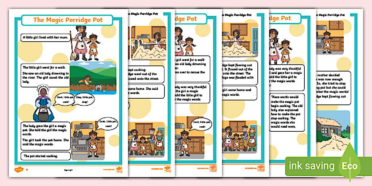 The Magic Porridge Pot Differentiated Reading Comprehension