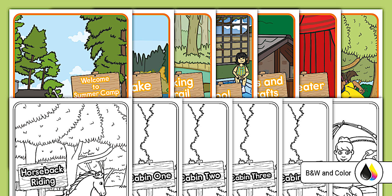 Summer Camp Dramatic Play Posters (teacher made) - Twinkl