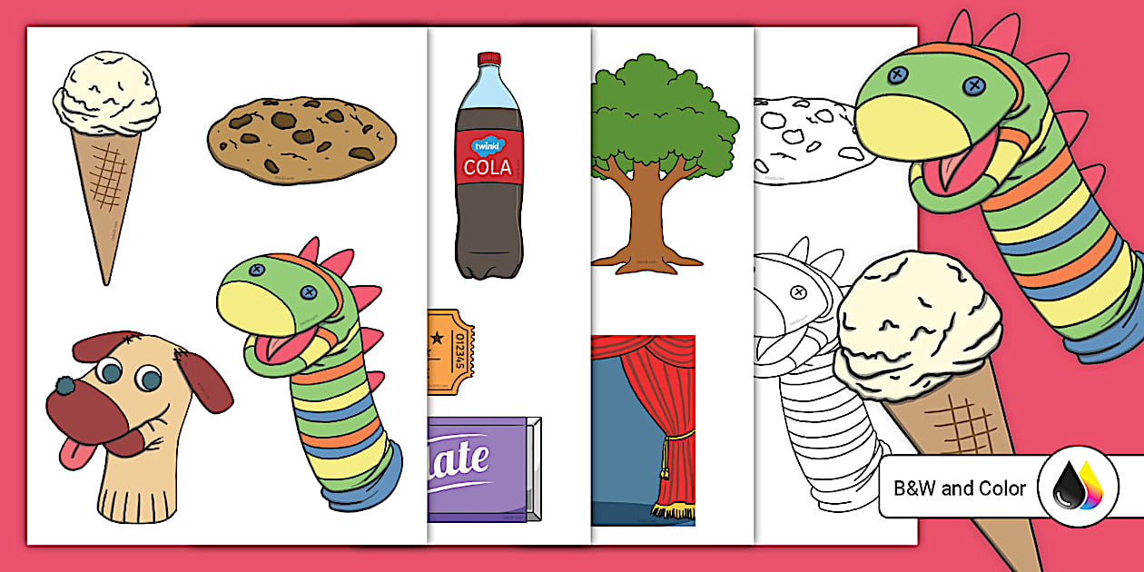 Puppet Theater Dramatic Play Cutouts (teacher made) - Twinkl