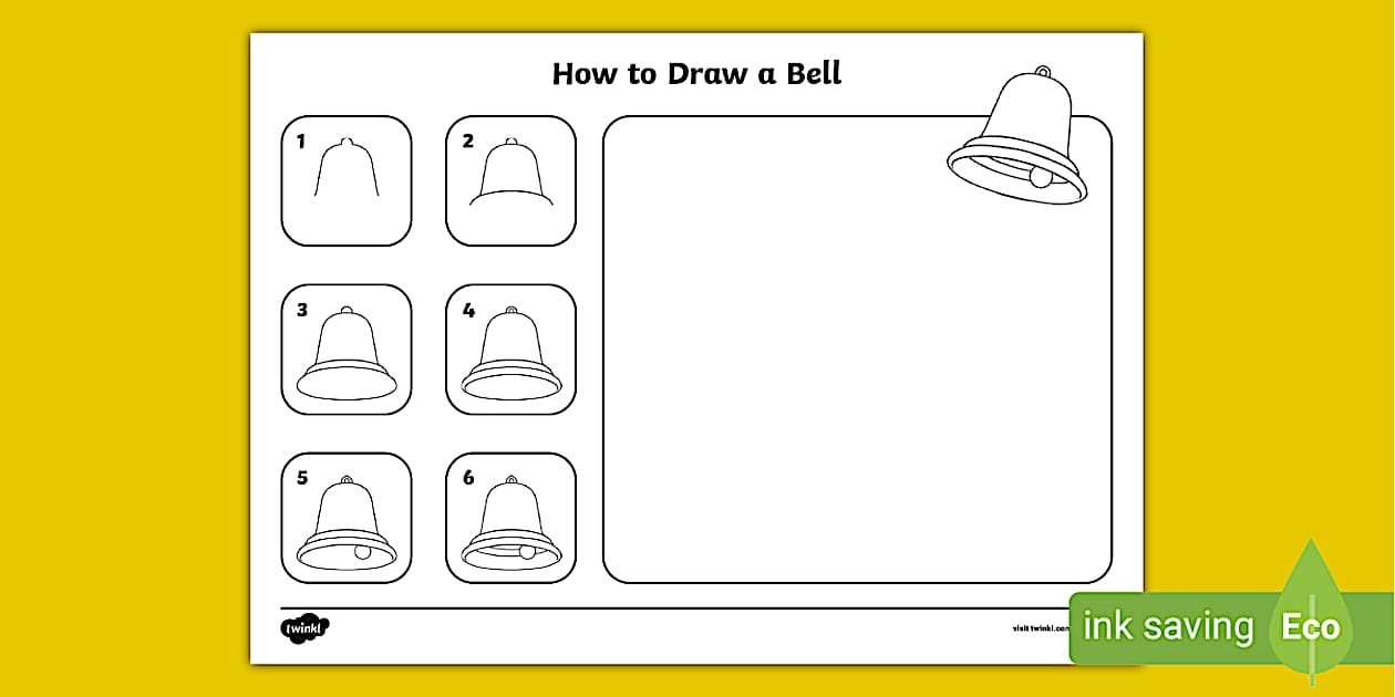 How to Draw a Bell | Drawing Activity | Twinkl | KS1