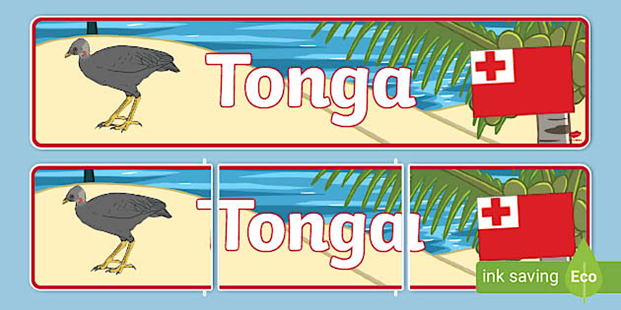 Tonga Display Banner (teacher made) - Twinkl
