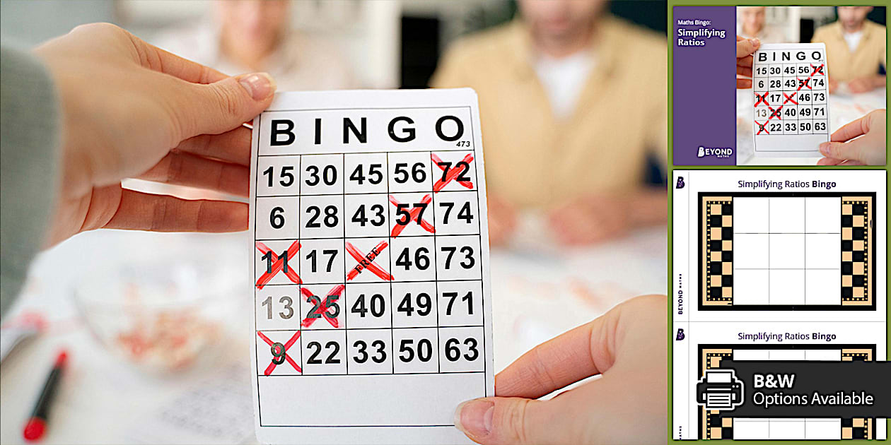 Simplifying Ratios Bingo (teacher made) - Twinkl