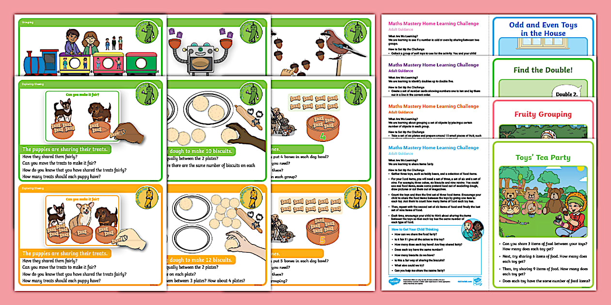 👉 EYFS Maths Challenges White Rose Maths Sharing & Grouping