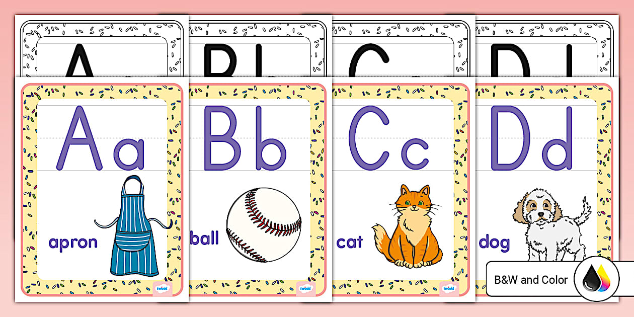 Colorful Ice Cream Alphabet Posters for Kids | Twinkl USA
