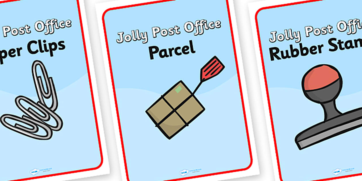Jolly Post Office Role Play Display Posters to Support Teaching on The ...