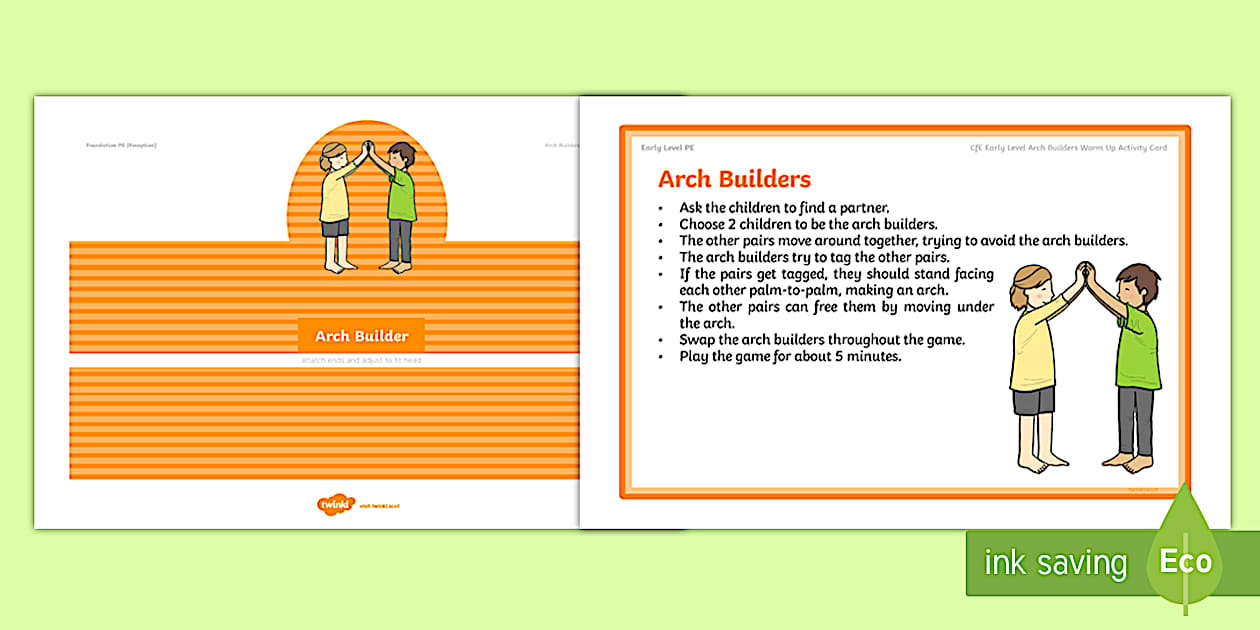CfE Early Level Arch Builders Warm-Up Activity - Twinkl