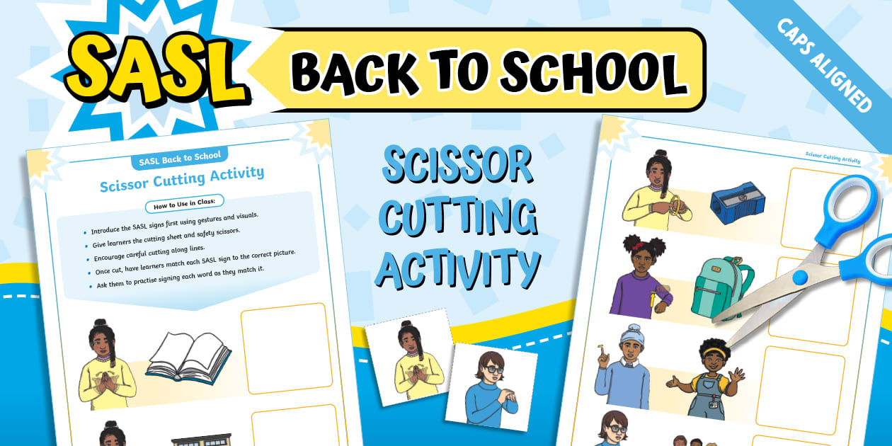 FP - SASL - Back to School - Scissor Cutting - Activity