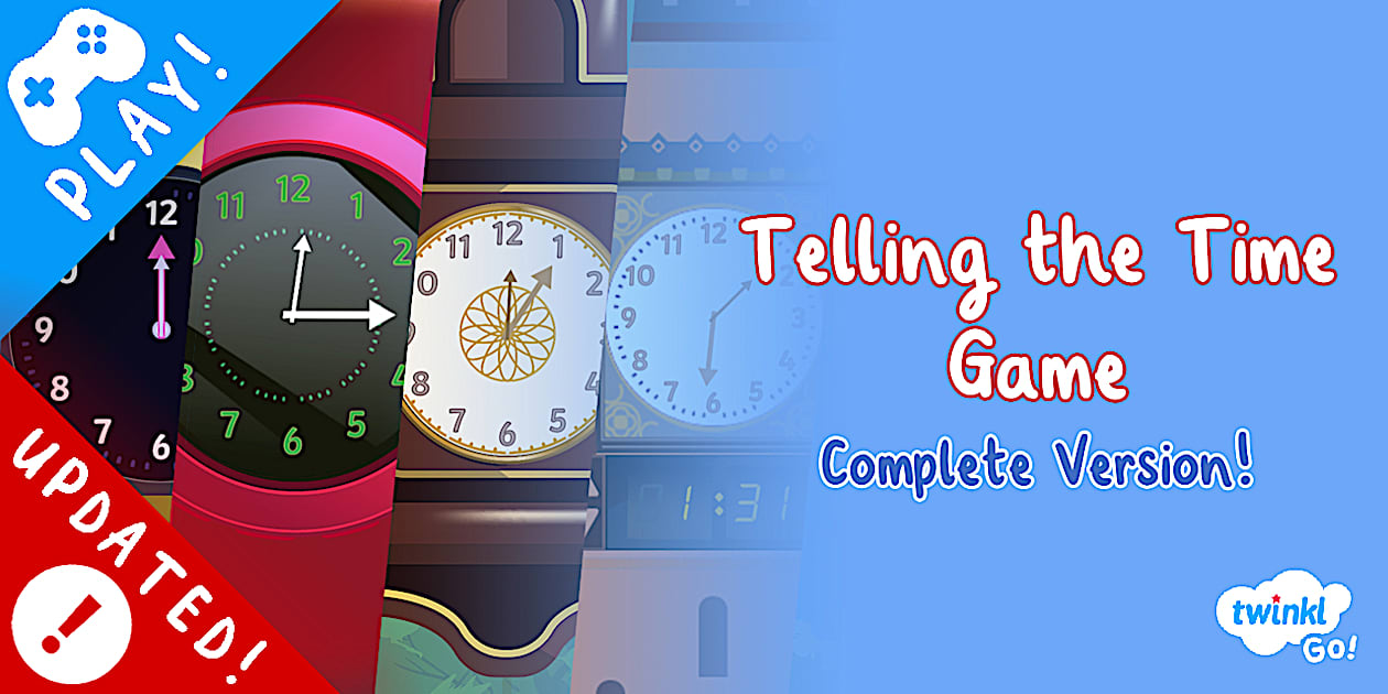 👉 *UPDATED* Time Telling: Maths Game (teacher made)