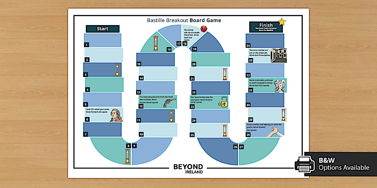 Bastille Breakout Board Game