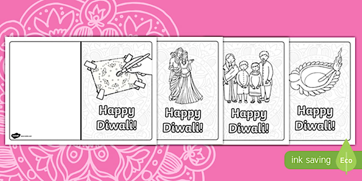 Personalised Diwali Cards | Diwali Greeting Cards | Twinkl