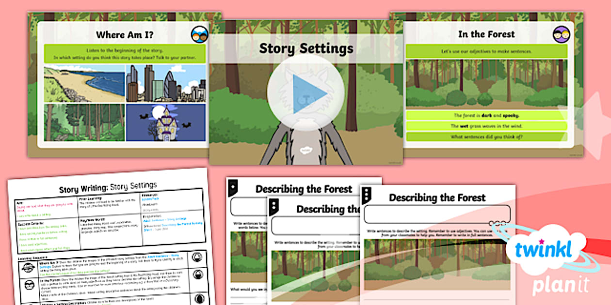 Little Red Riding Hood Setting Description - Year 1 | Twinkl