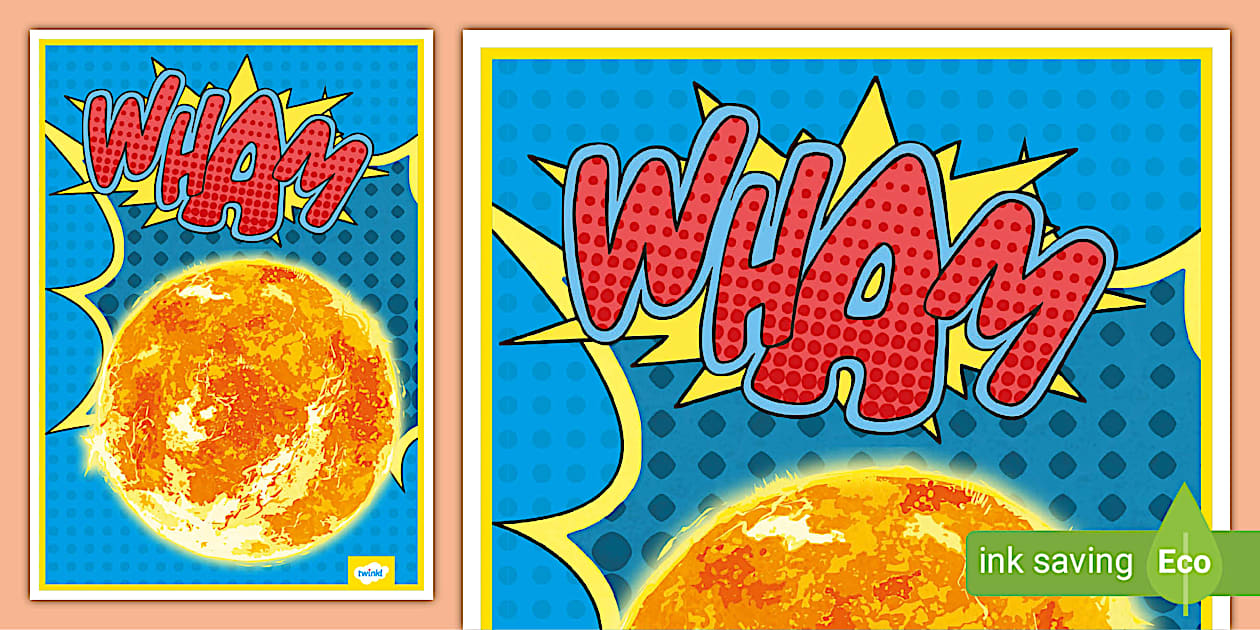 Sun Pop Art Display Poster