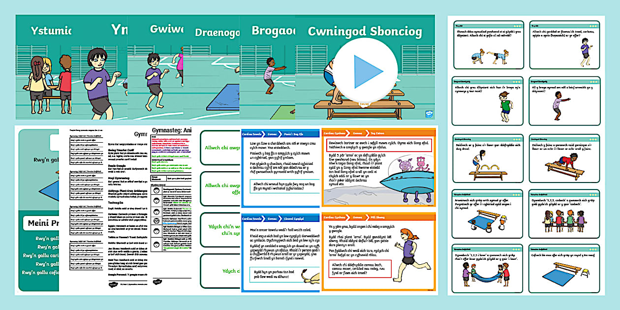 Pecyn Gymnasteg CC1: Symud fel Anifeiliaid (Teacher-Made)