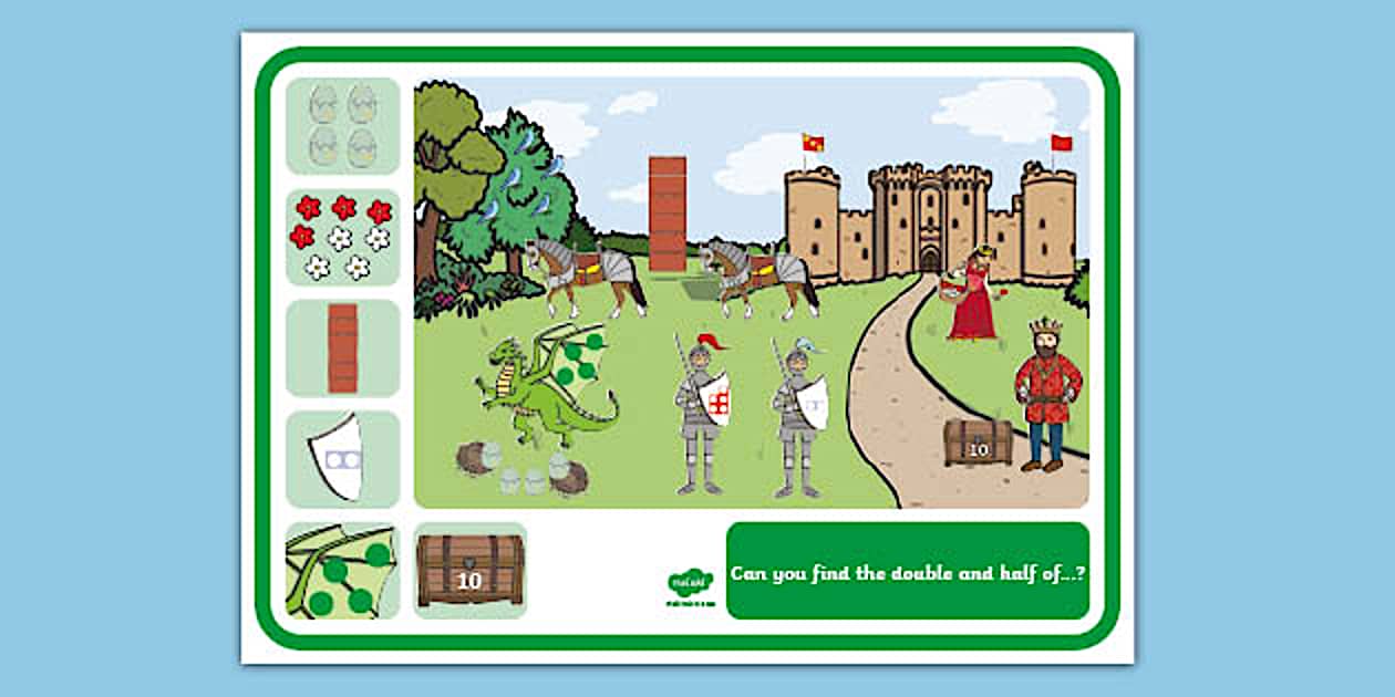 👉 Talk About Doubling and Halving Maths Activity - Twinkl