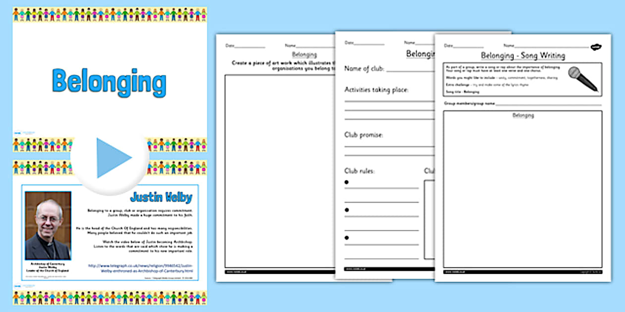 RE Belonging KS1 - Belonging Teaching Pack (teacher made)
