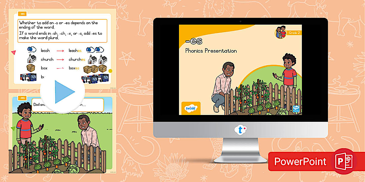 Grade 2 Phonics: Plural -es: PowerPoint Presentation