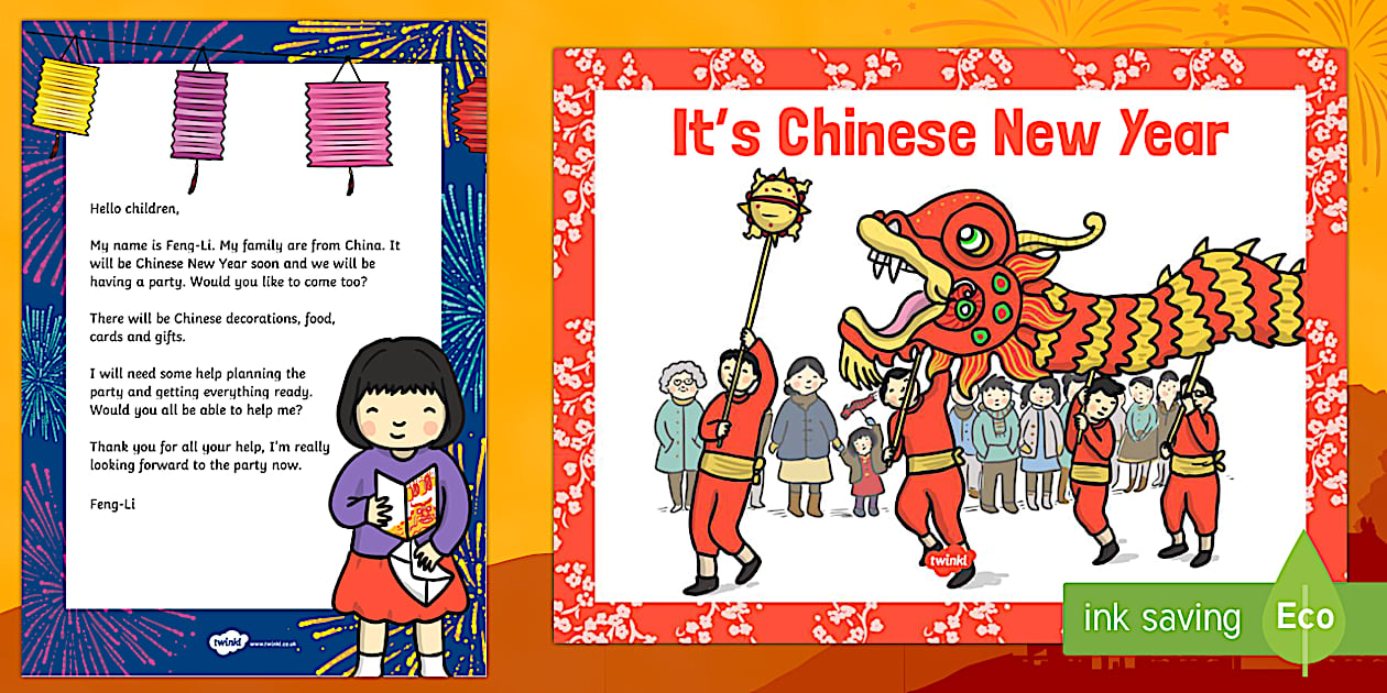 Editable Chinese New Year Party Letter and Resource Pack